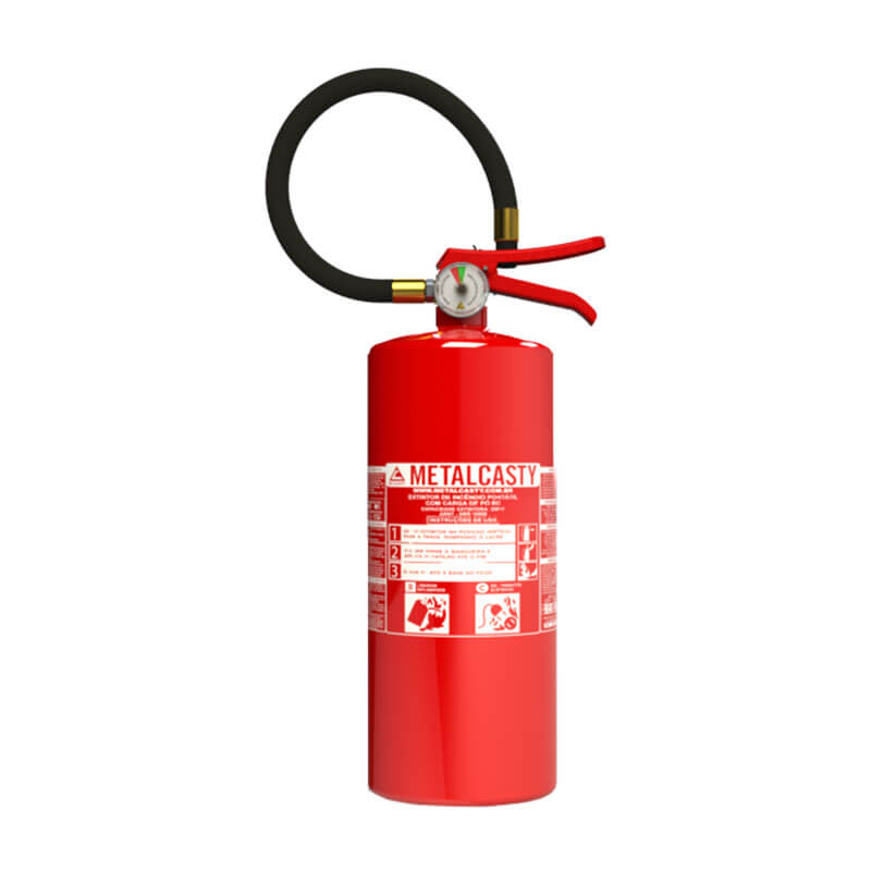 Extintor de Pó Químico BC - Metalcasty: Soluções em Combate a Incêndios